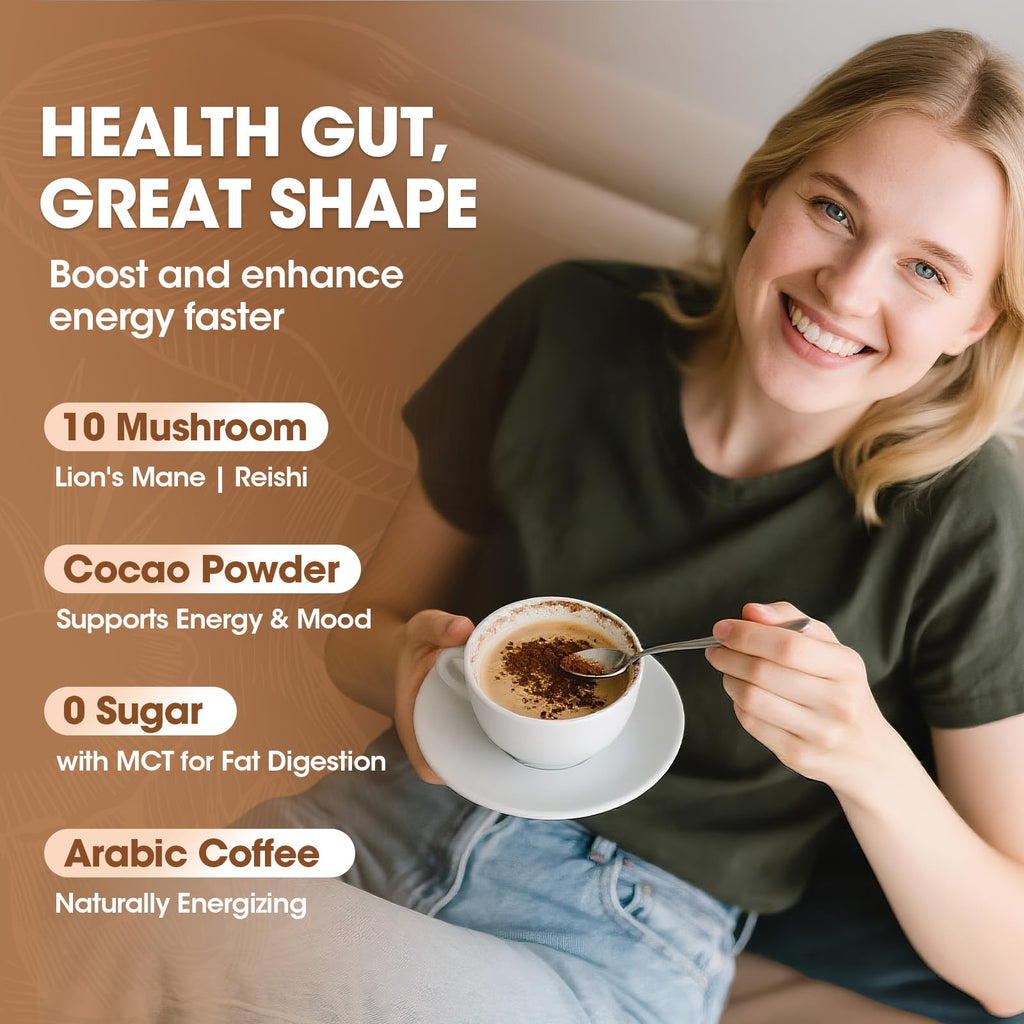 B BEWORTHS mushroom coffee for a healthy boost
