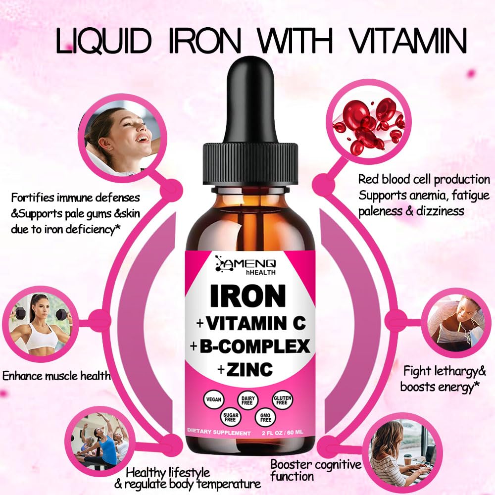 B-complex enriched iron drops