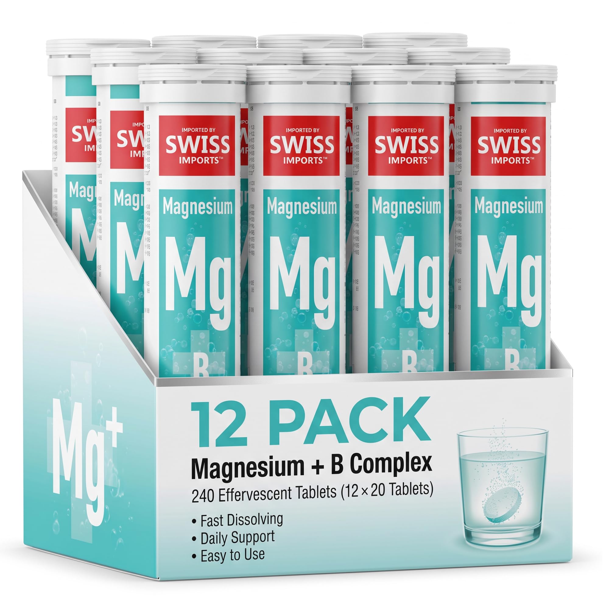 B complex magnesium tablets for energy