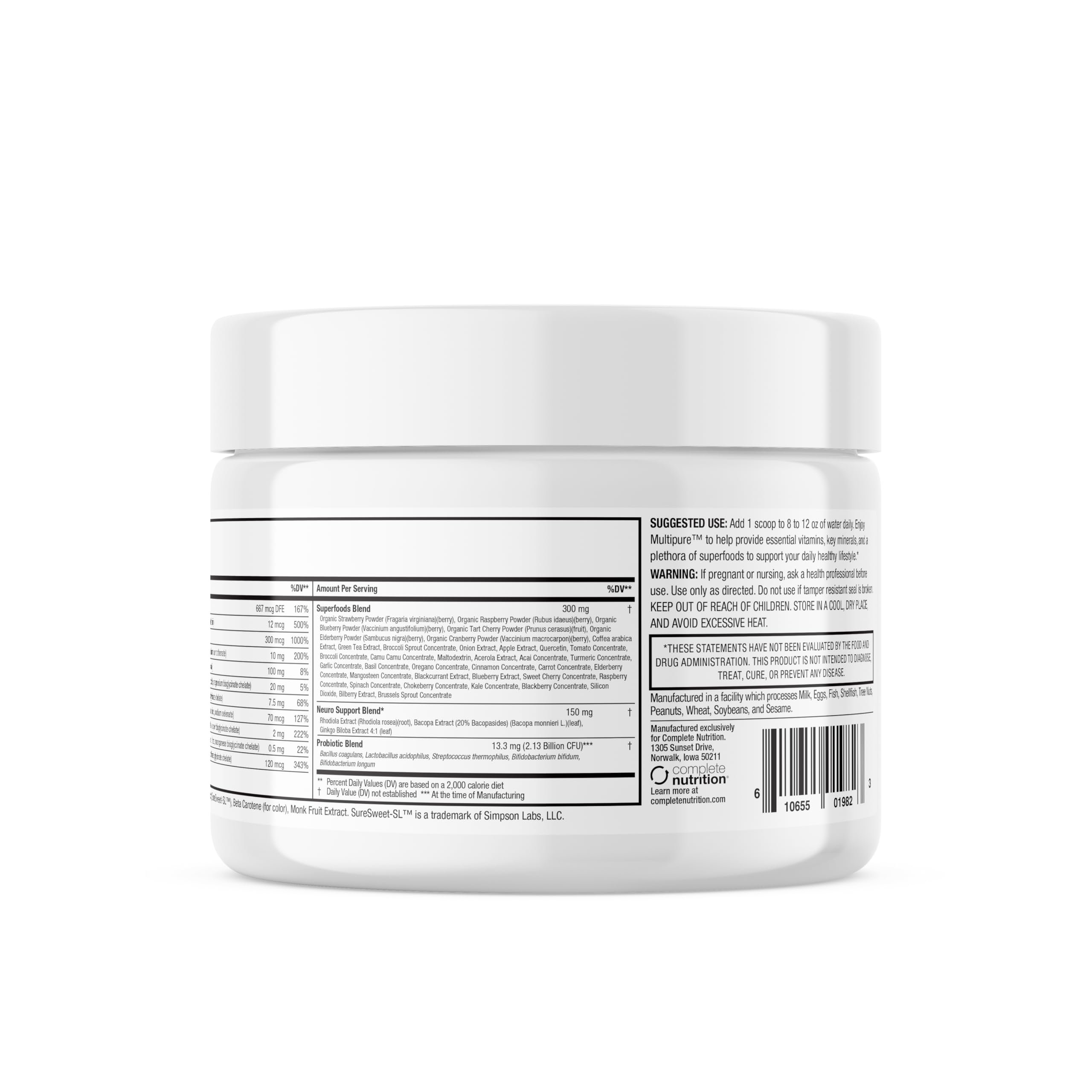 B complex nutrient-rich powders