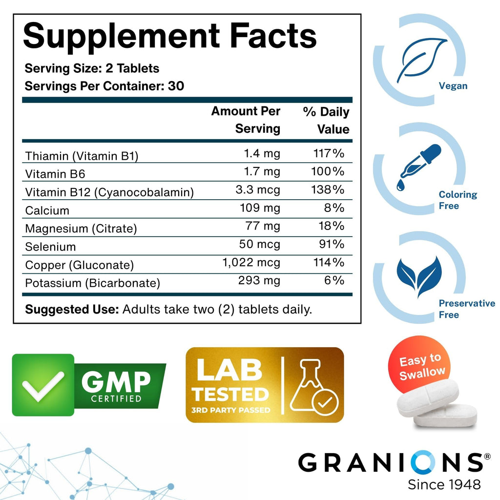B vitamins for energy and relaxation