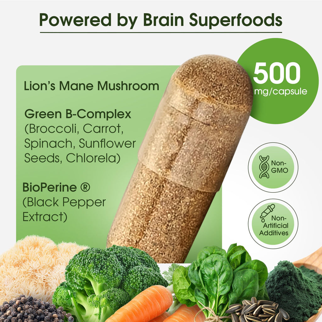 B vitamins in mushroom capsules