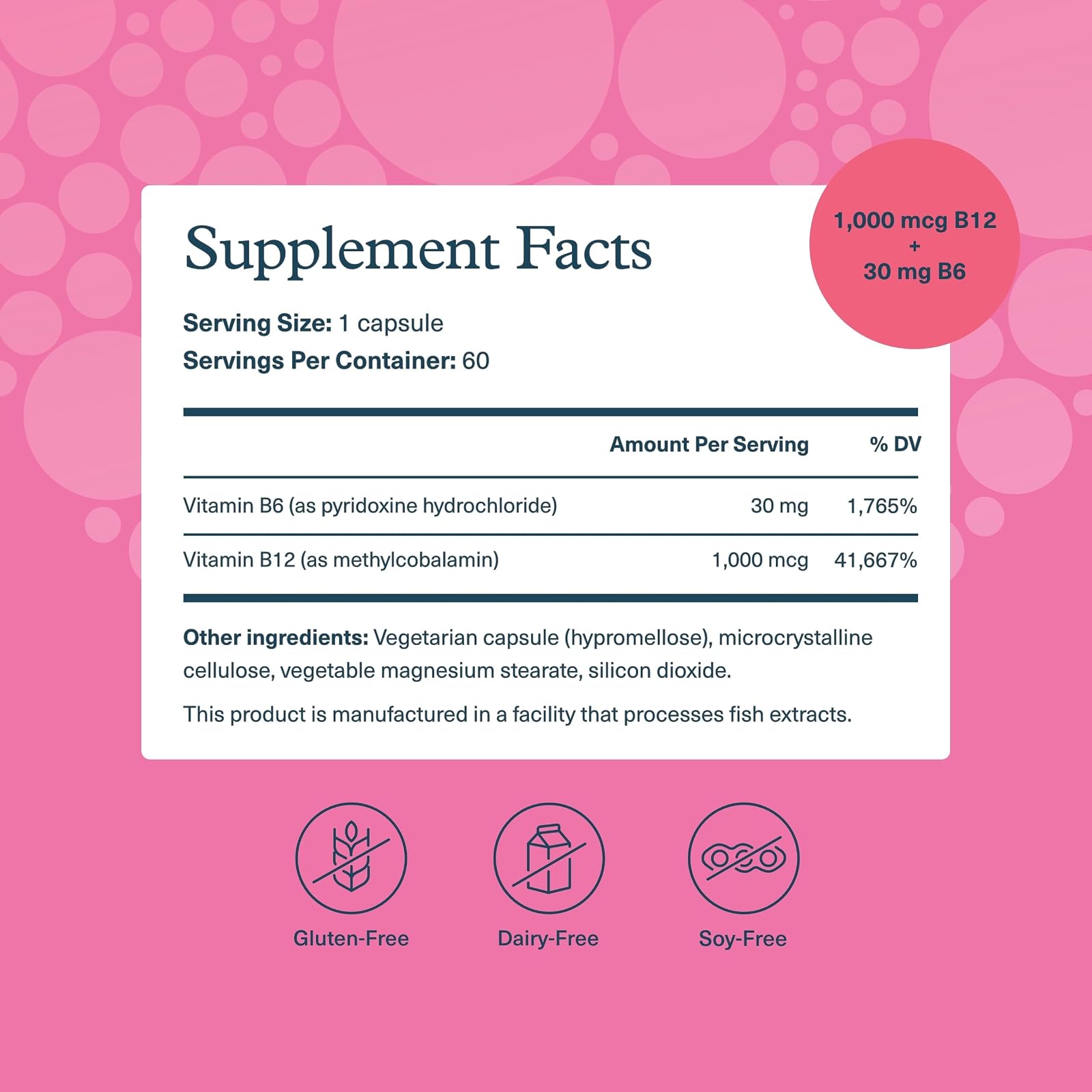 B12 and B6 vegetarian supplement