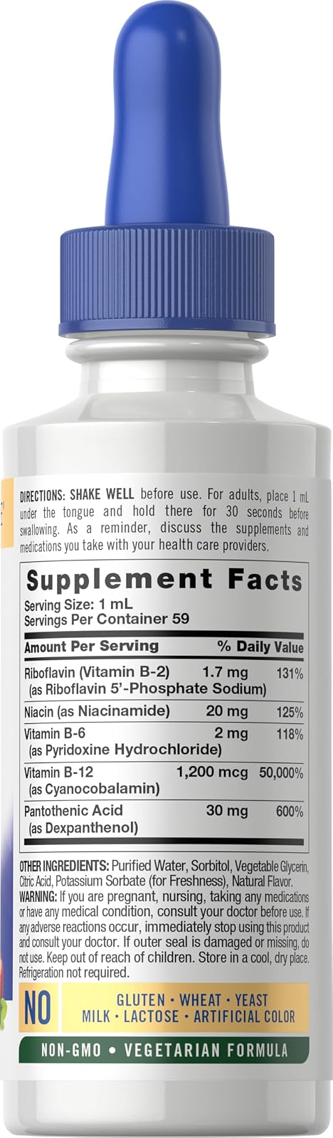 B12 enriched vitamin B complex formula
