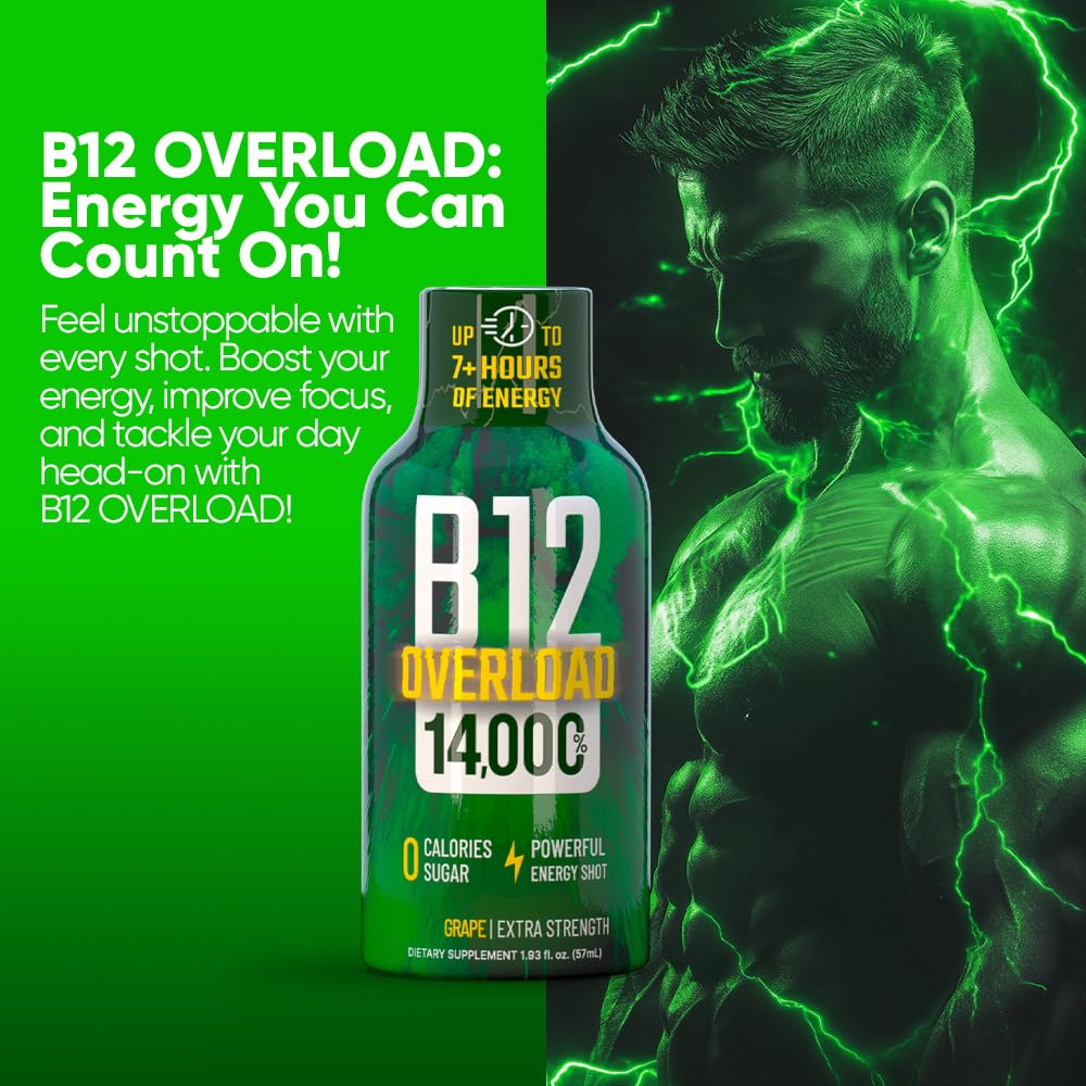 B12 Overload energy shot for athletes