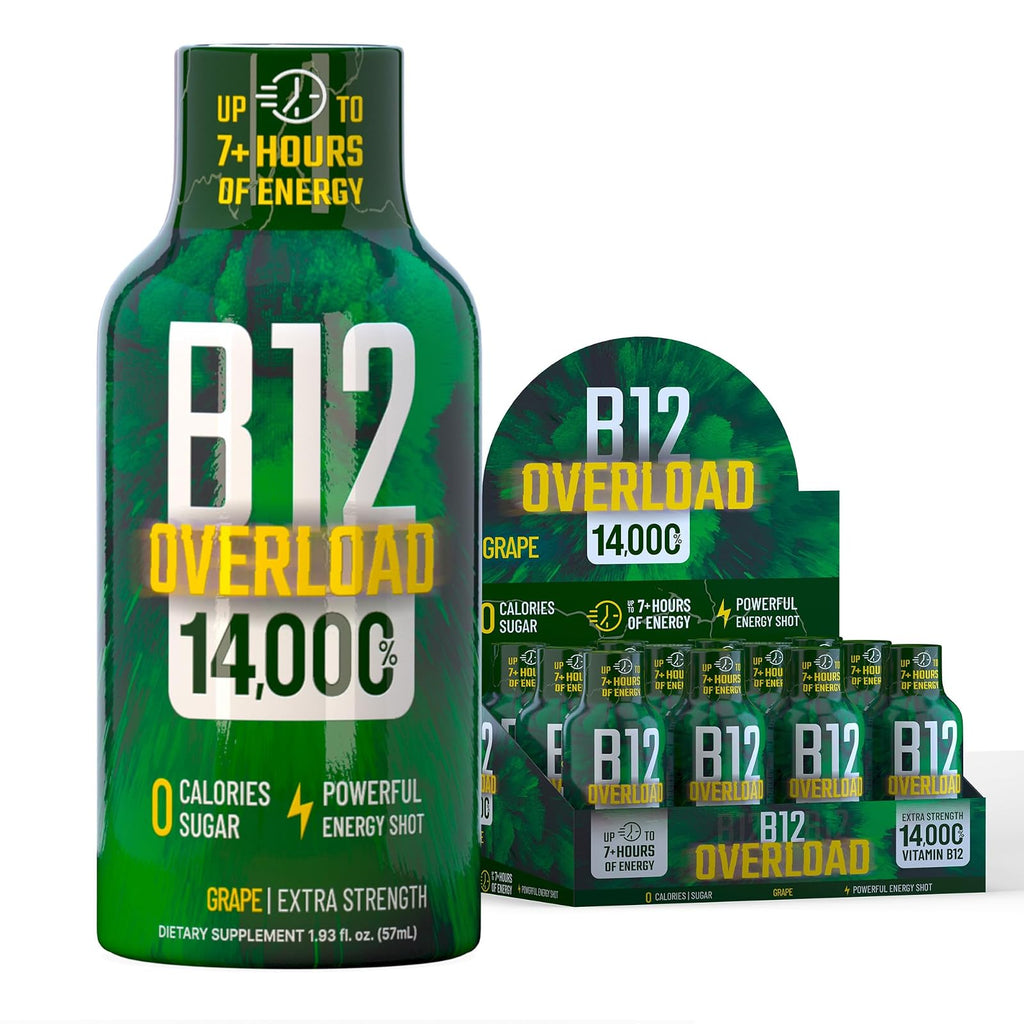 B12 Overload energy shot grape