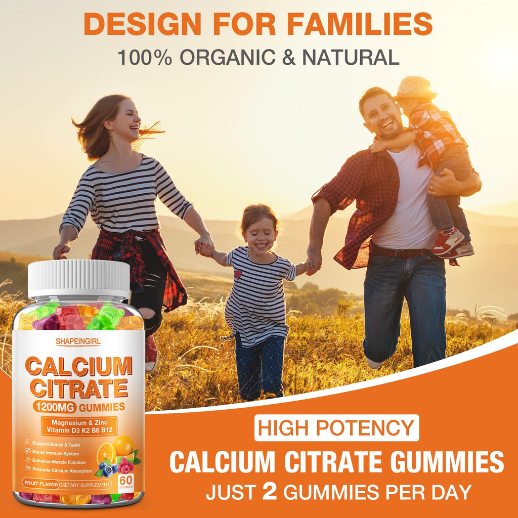 B6 and B12 infused calcium gummies