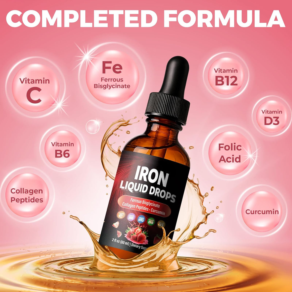 B6 and B12 iron drops