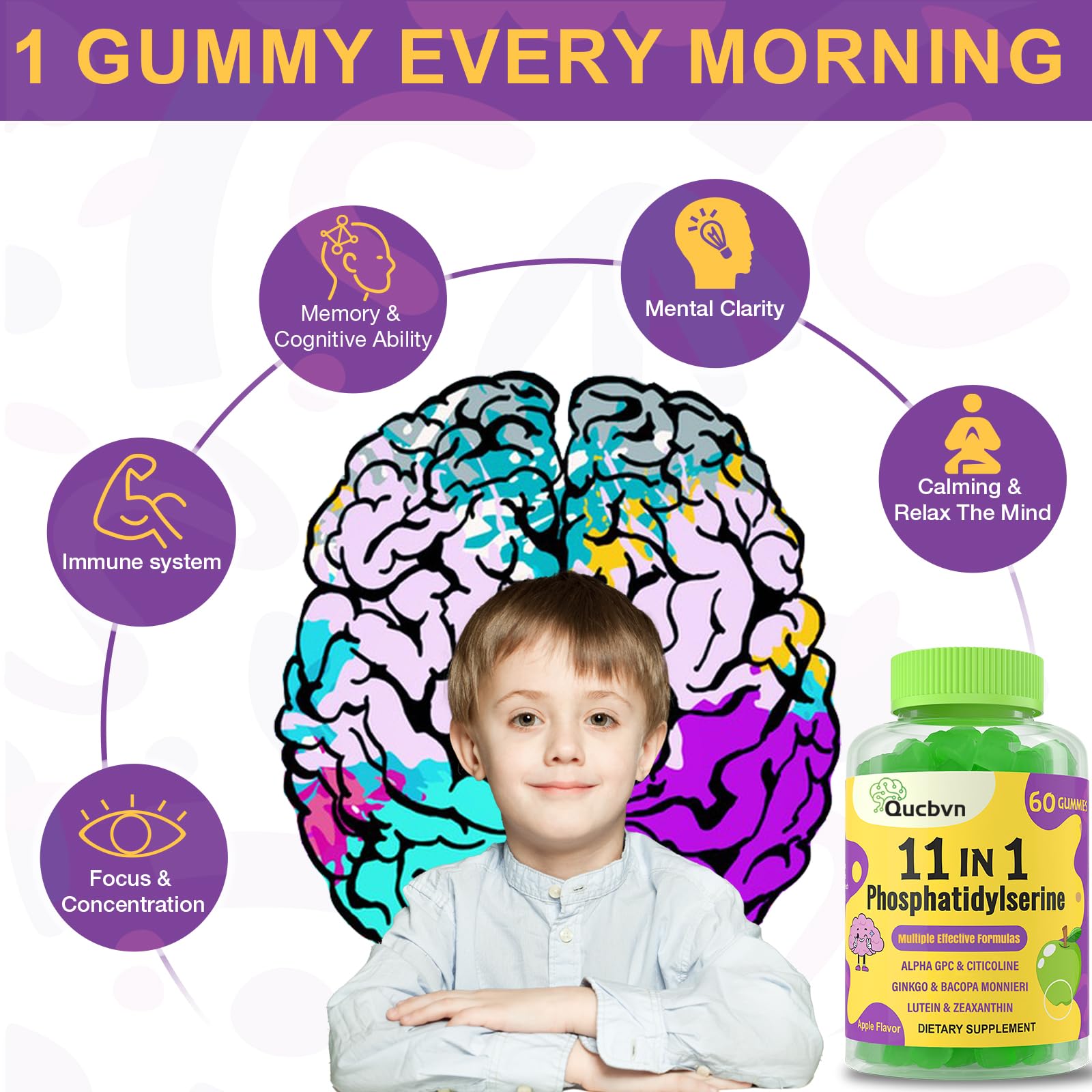 B6 and B12 vitamin gummies for focus