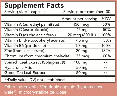 B6 and zinc for skin vitality