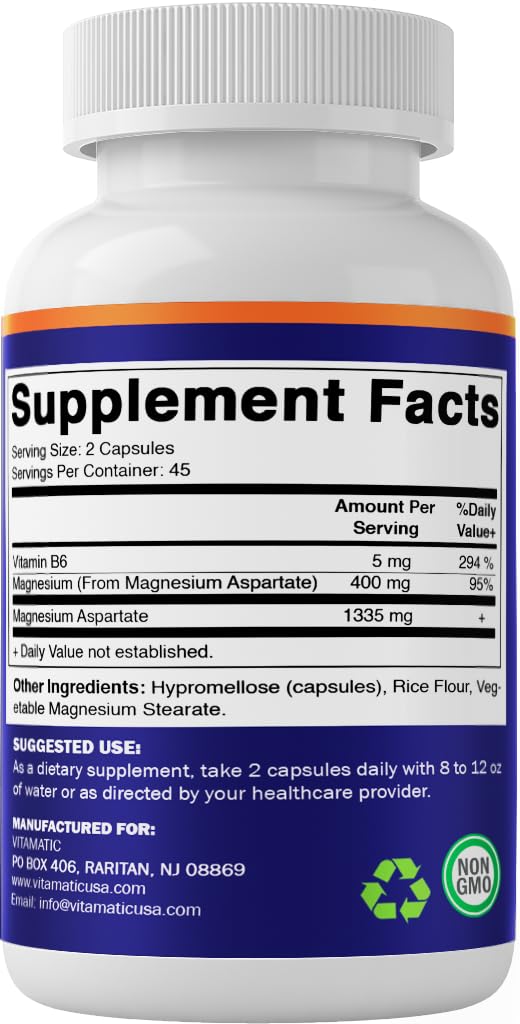 B6 enriched magnesium for better absorption