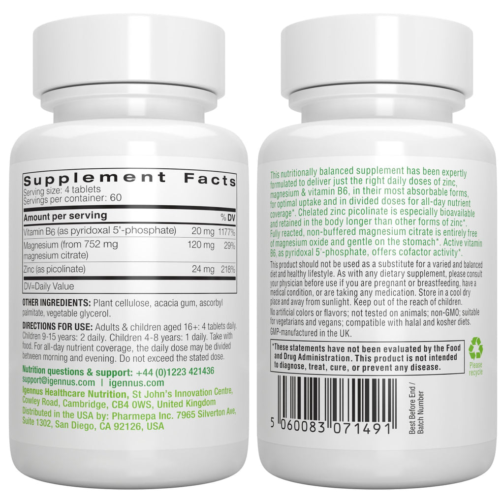B6 enriched magnesium formula