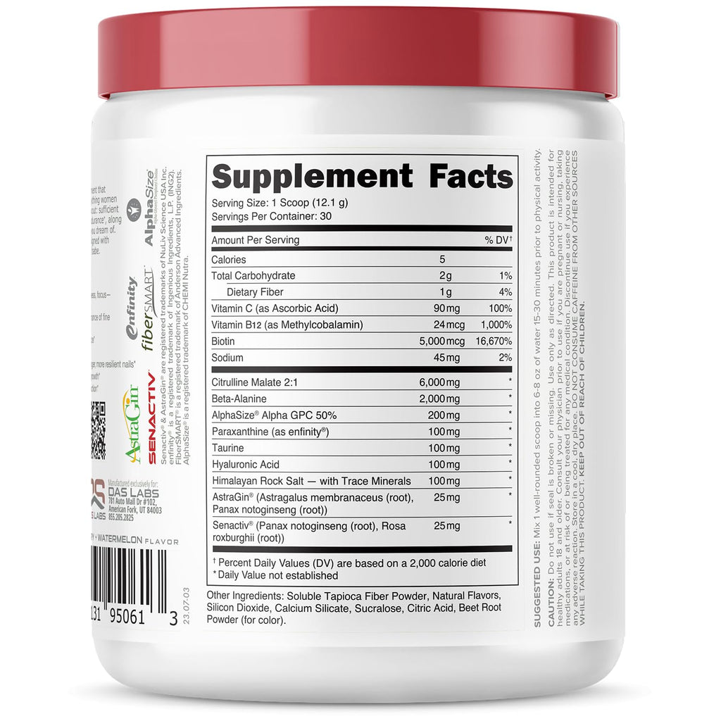 Babe pre-workout for enhanced performance