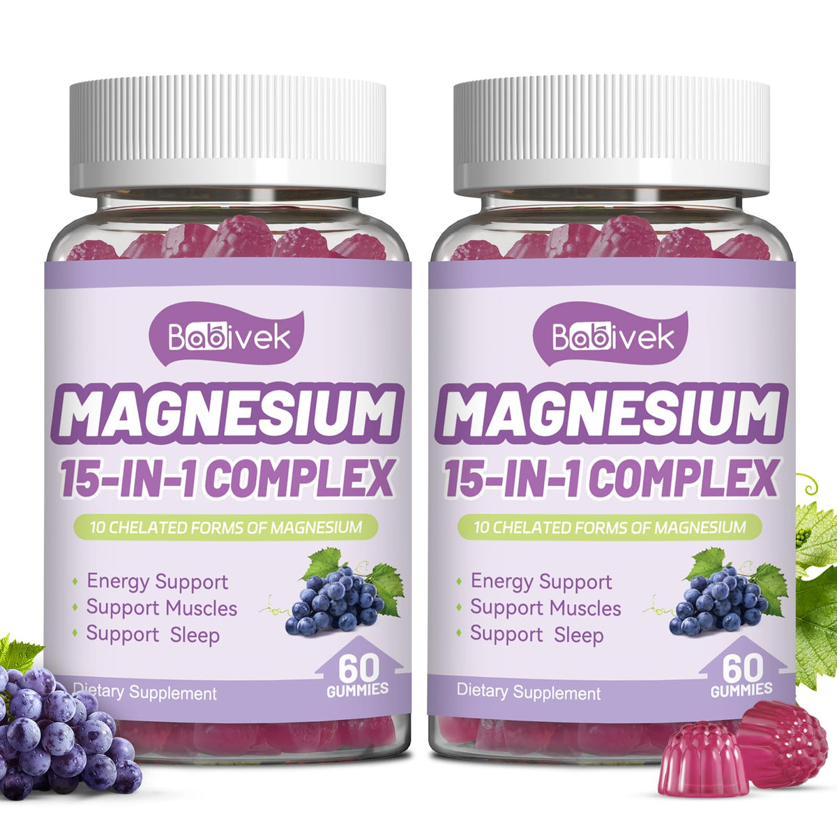 Babivek magnesium gummies with vitamin D3