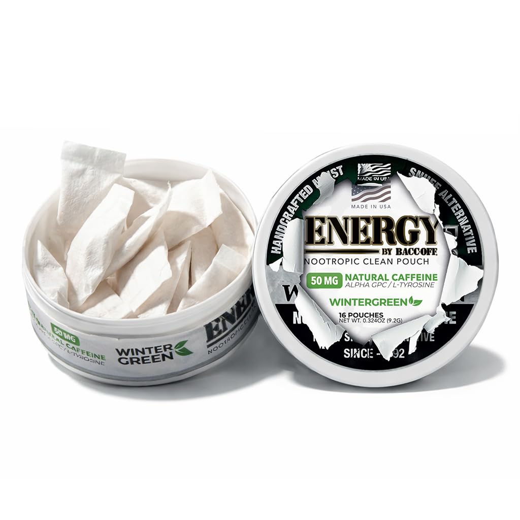 BaccOff Energy Wintergreen pouches