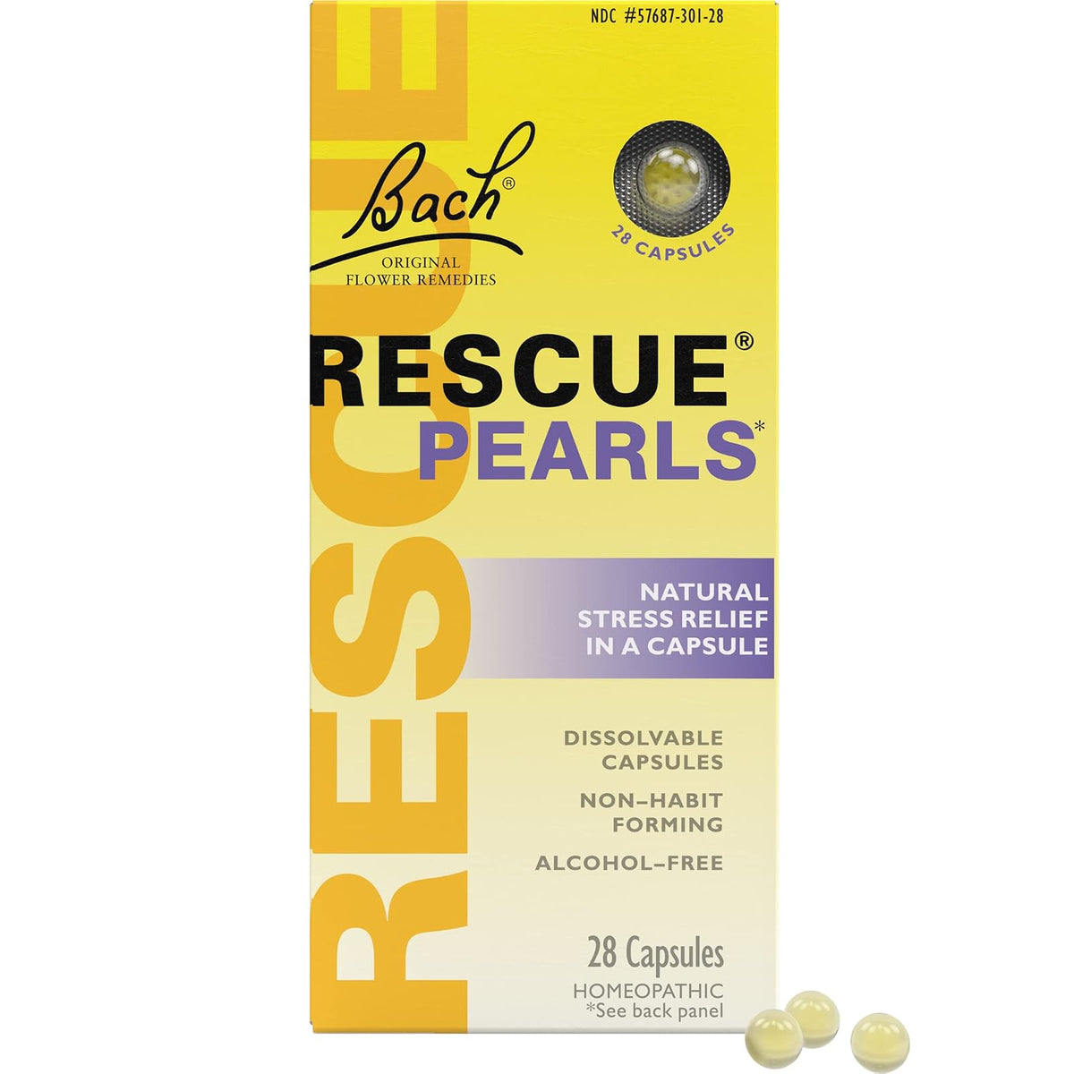 Bach RESCUE PEARLS herbal blends for stress relief