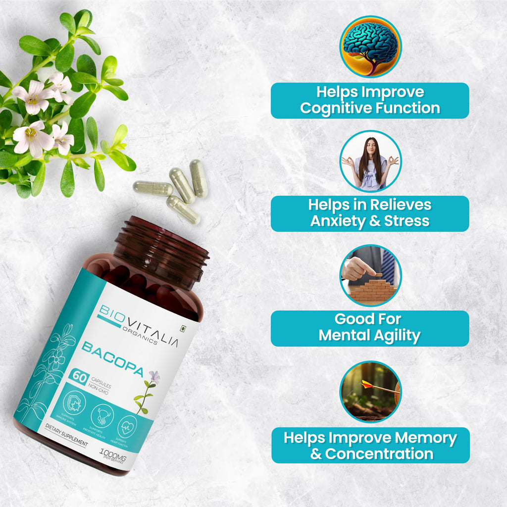 Bacopa 1000mg for mental clarity