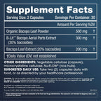 Bacopa Monnieri 1000 mg capsules