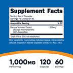 Bacopa Monnieri 1000 mg herbal supplement