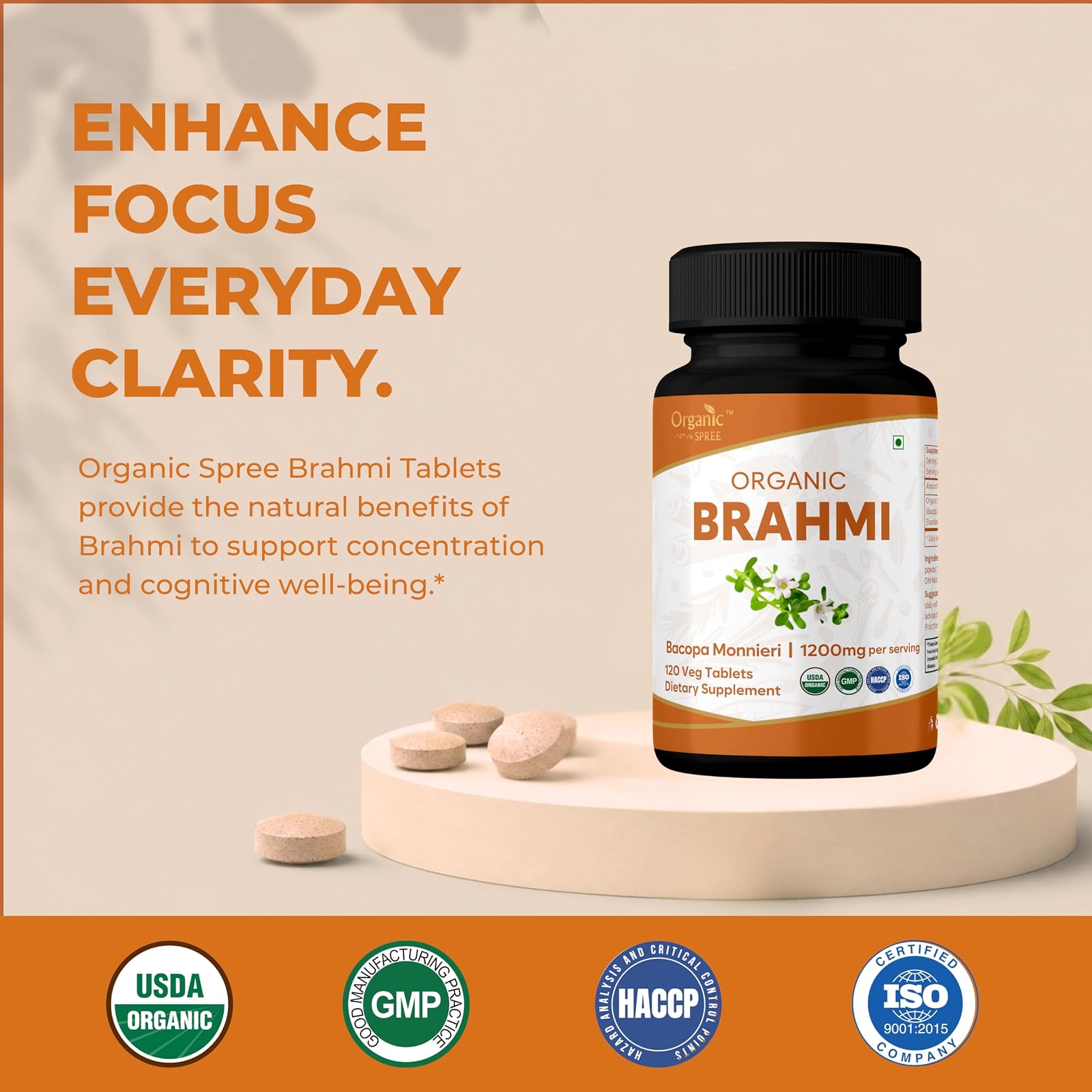 bacopa monnieri 120 tablets for wellness