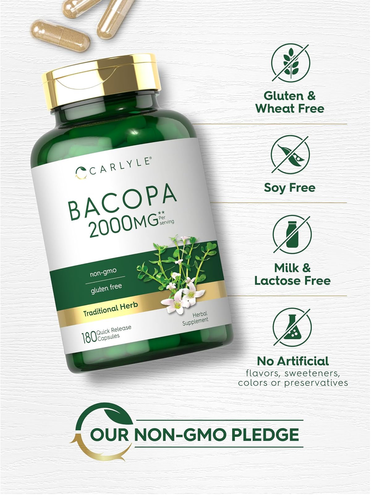 Bacopa Monnieri 500 mg brain health