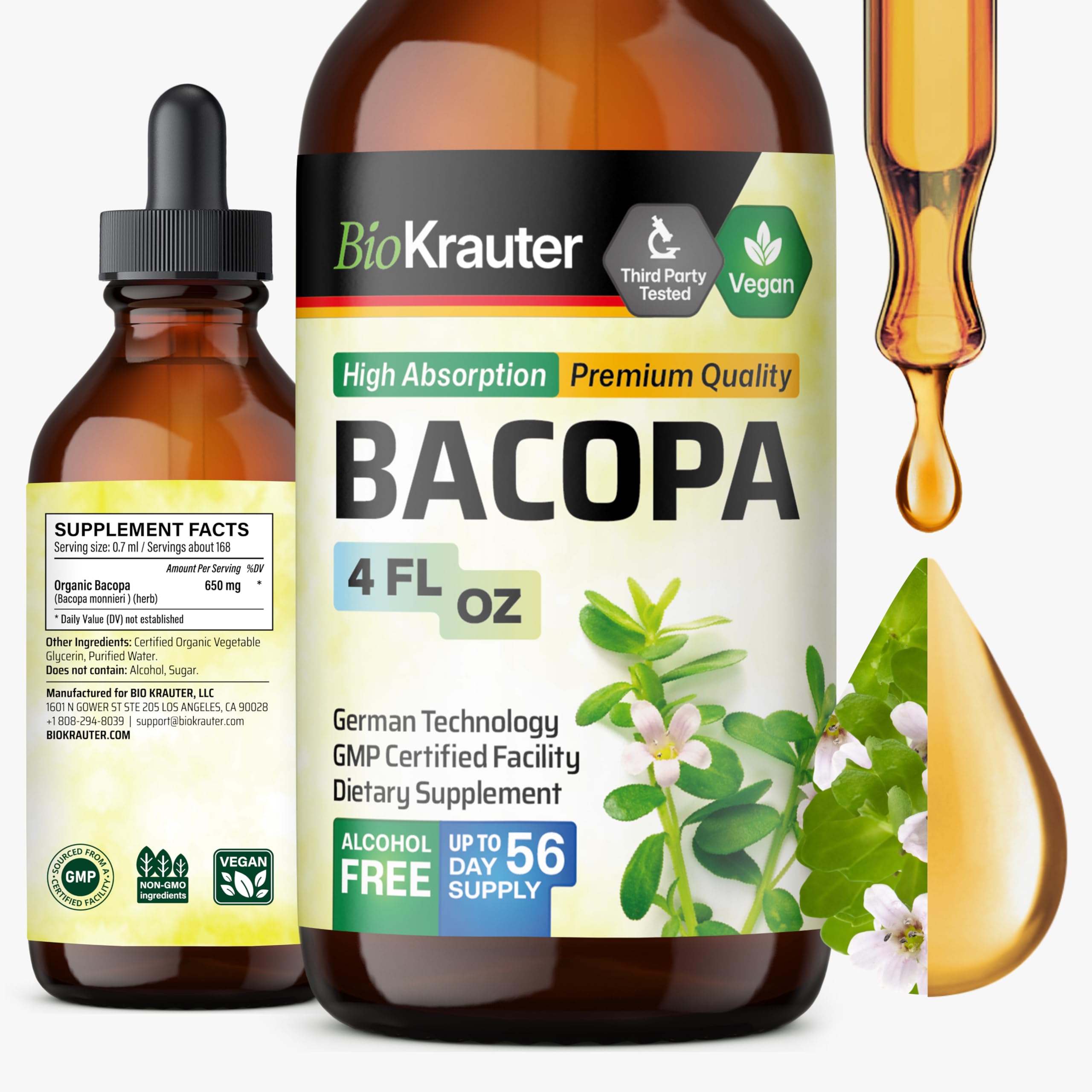 bacopa monnieri brain support drops
