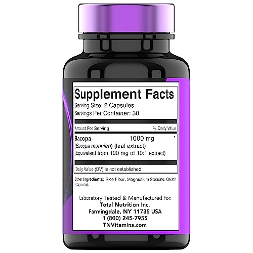 bacopa monnieri capsules for cognitive support