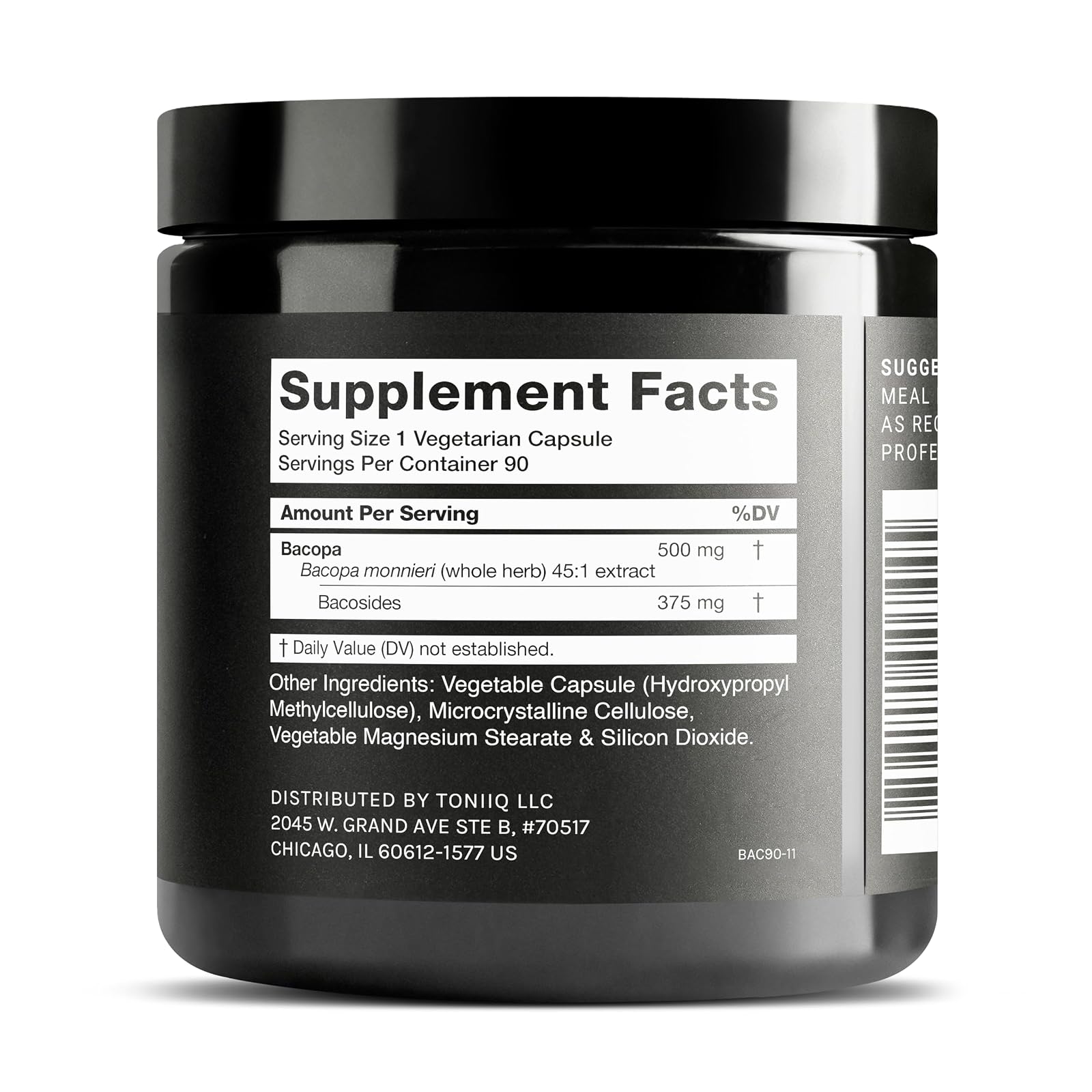 Bacopa Monnieri capsules for focus