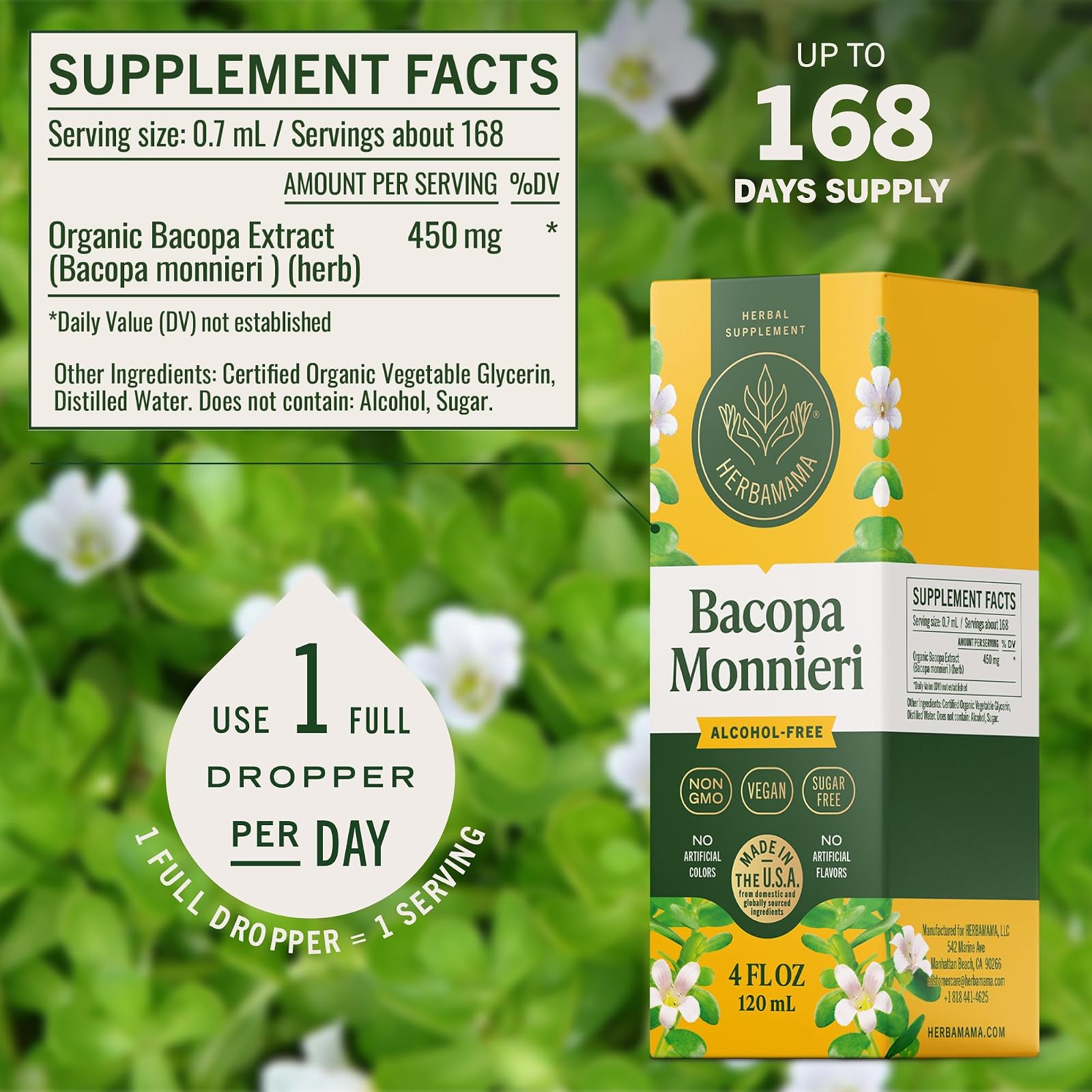 Bacopa Monnieri cognitive support capsules