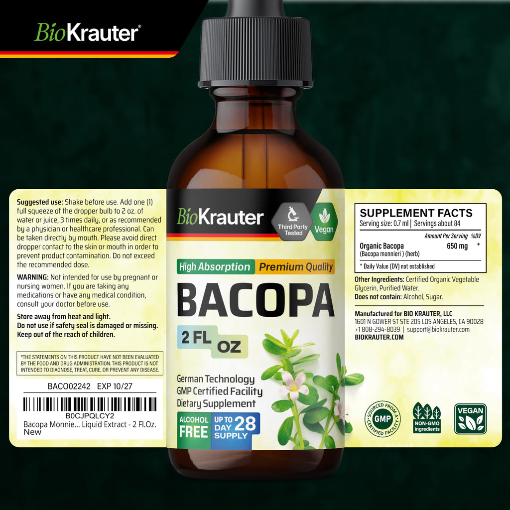 bacopa monnieri drops for holistic health