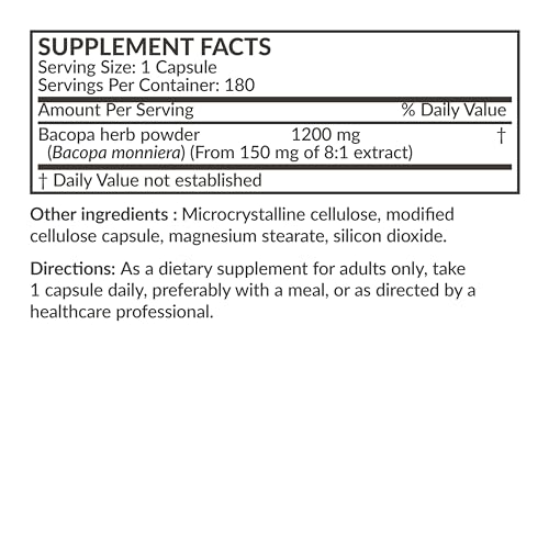 bacopa monnieri for better concentration