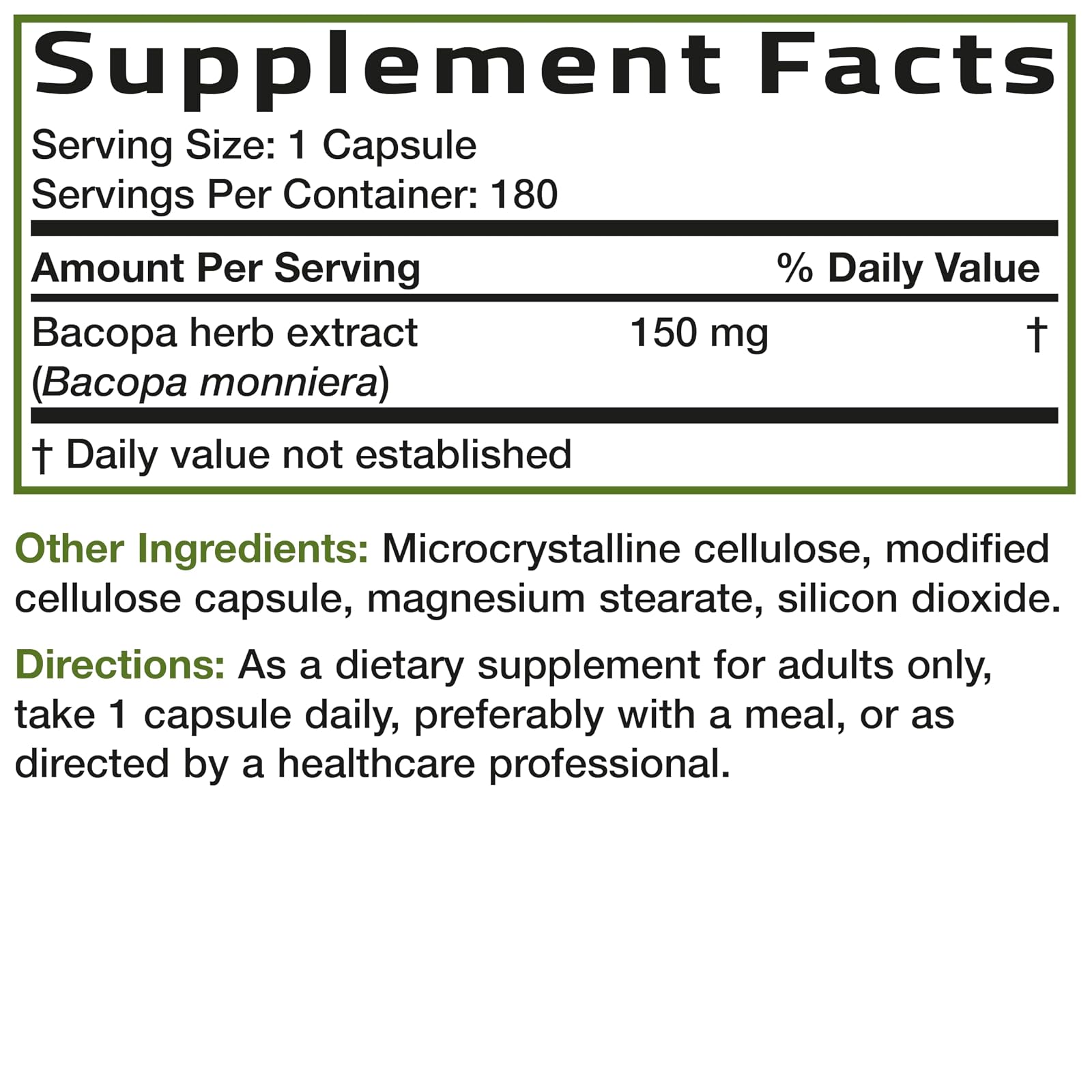 Bacopa Monnieri for improved focus and concentration