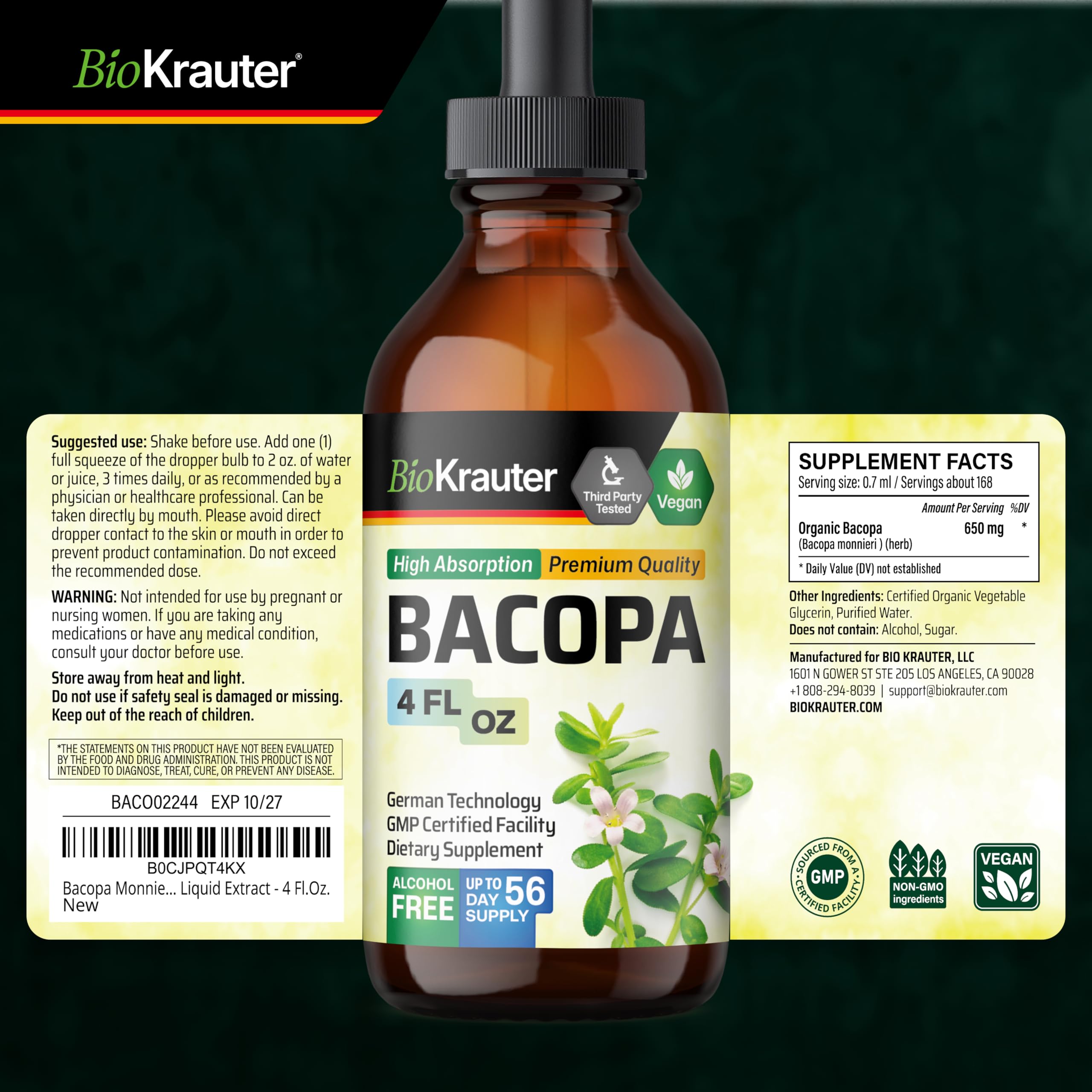 bacopa monnieri health benefits in Canada
