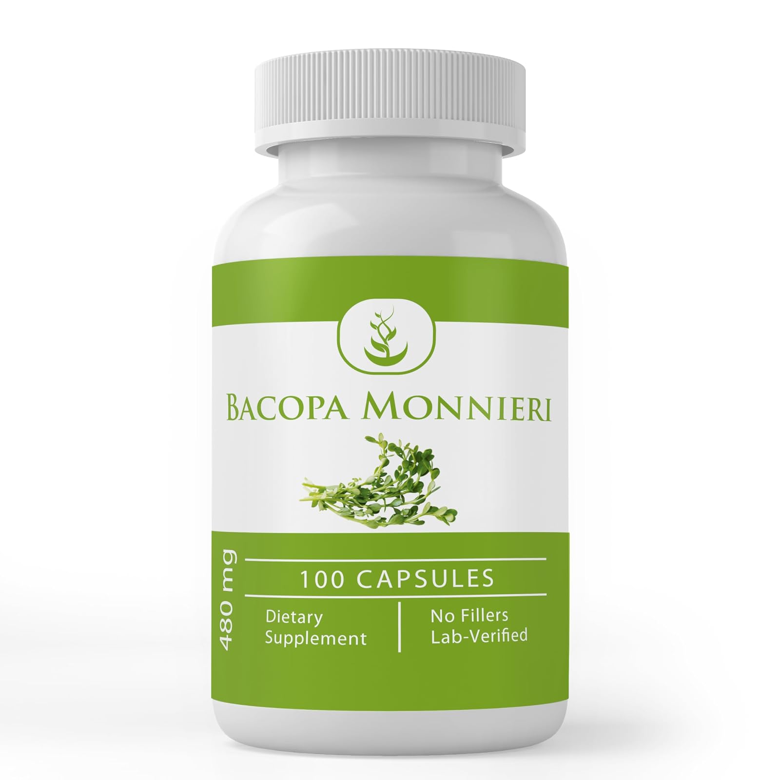 Bacopa Monnieri herbal supplement capsules
