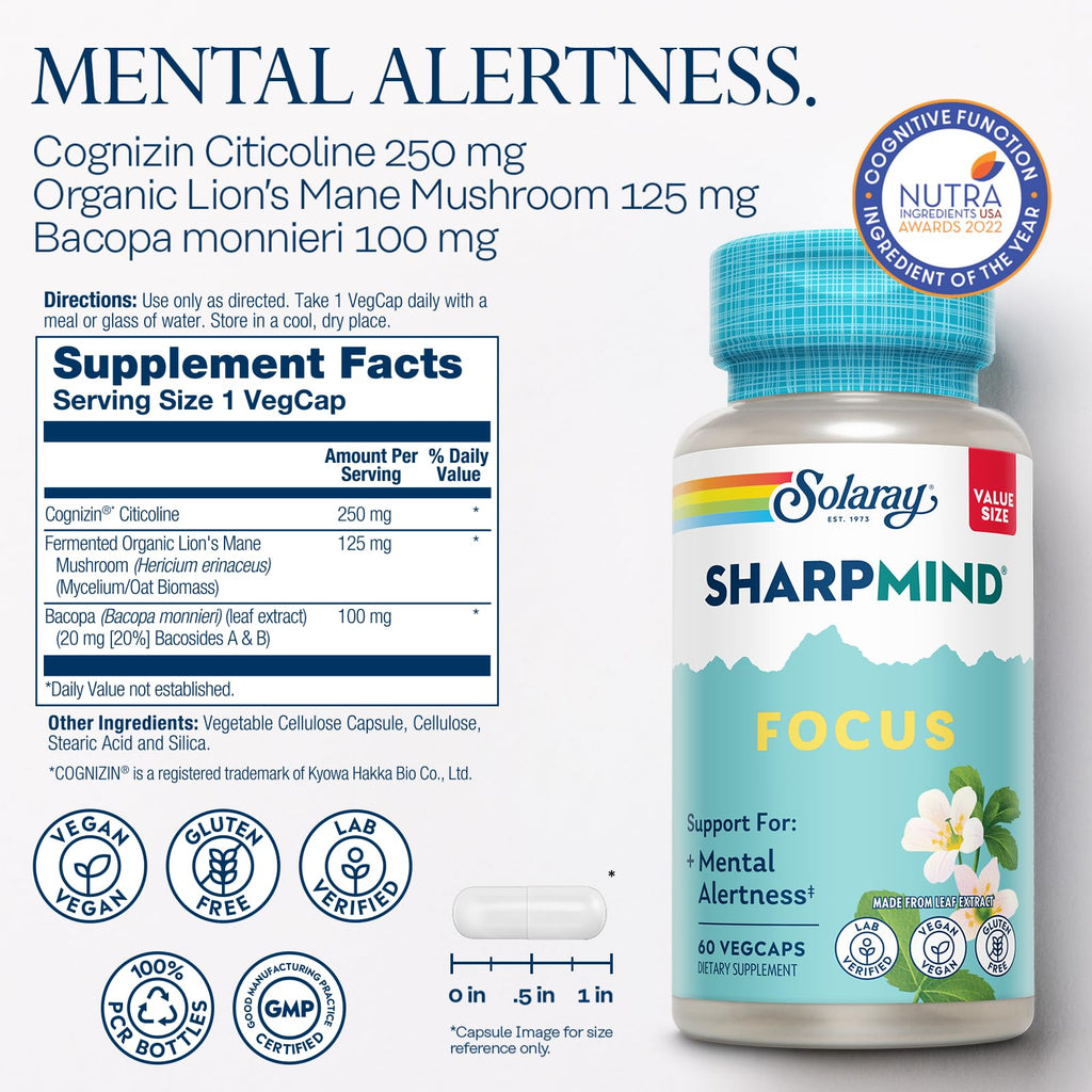 Bacopa Monnieri multivitamin for mental clarity