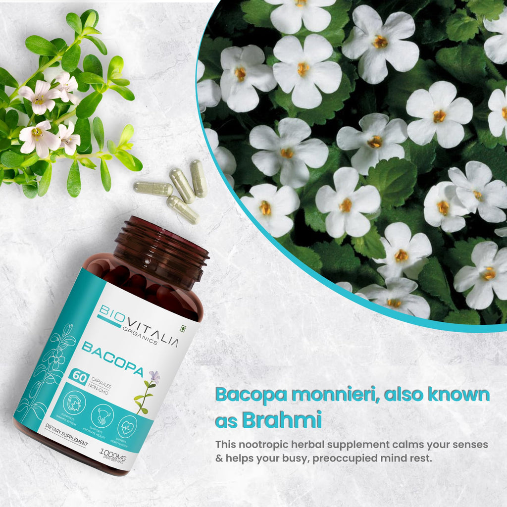 Bacopa supplement for stress relief