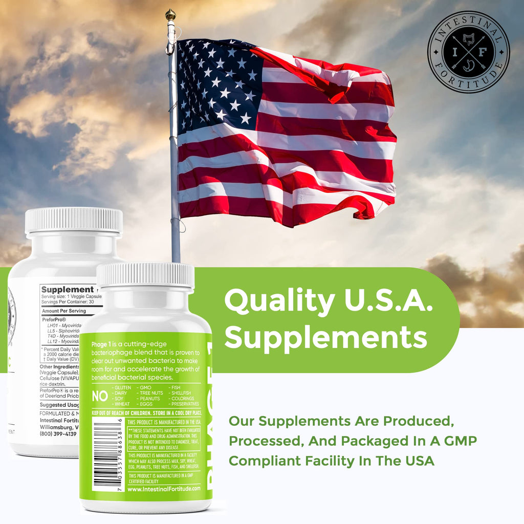bacteriophage supplement for intestinal balance