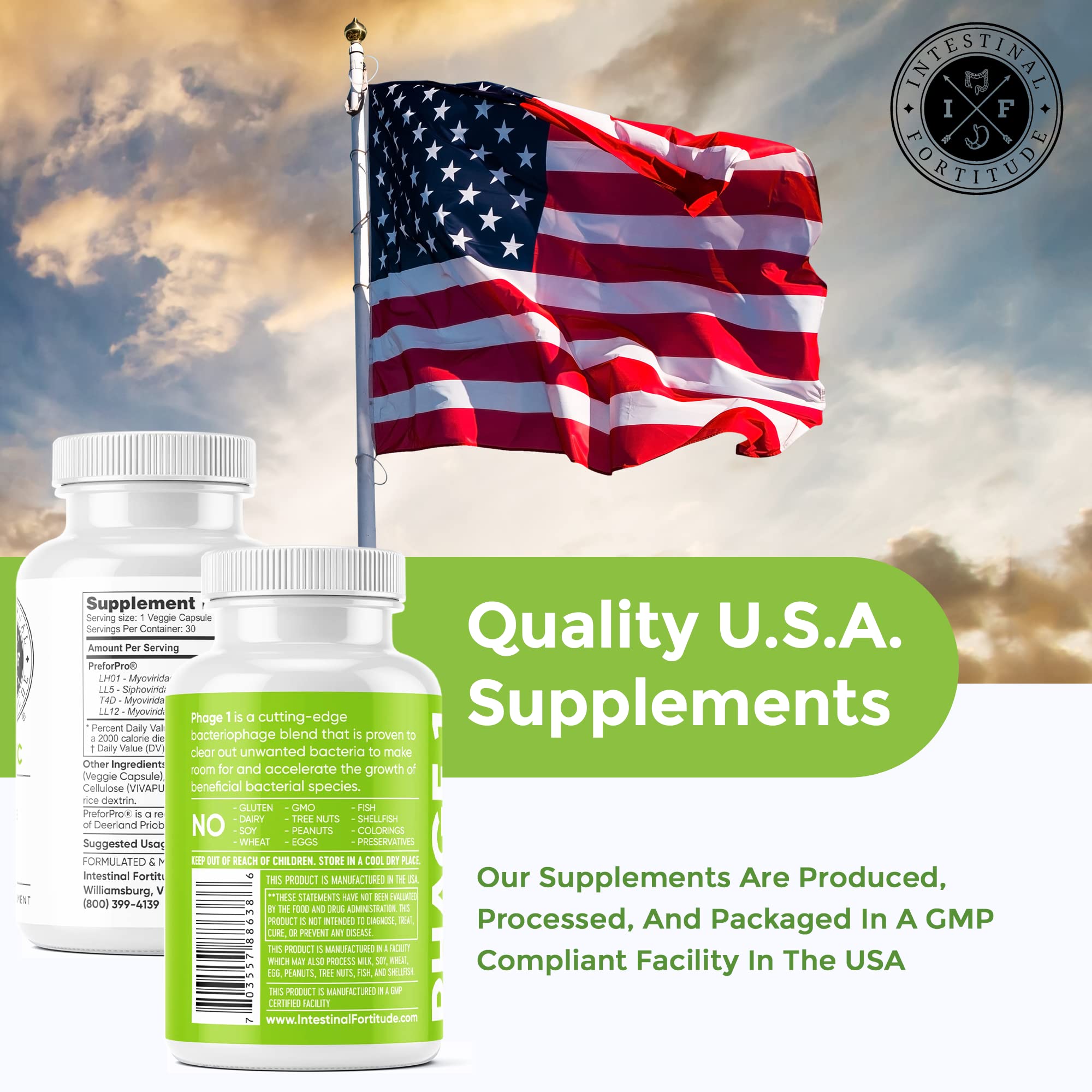 bacteriophage supplement for intestinal balance