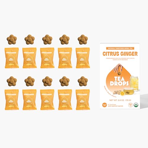 bagless ginger tea drops for convenience