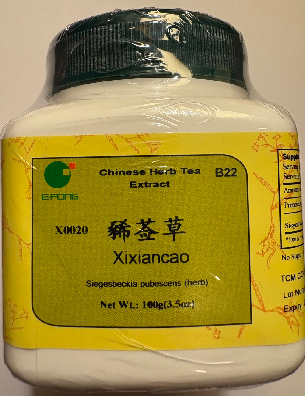 Baicao Xi Xian Cao herbal supplements