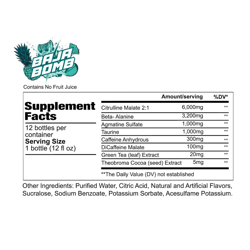 Baja Bomb pre-workout energy boost