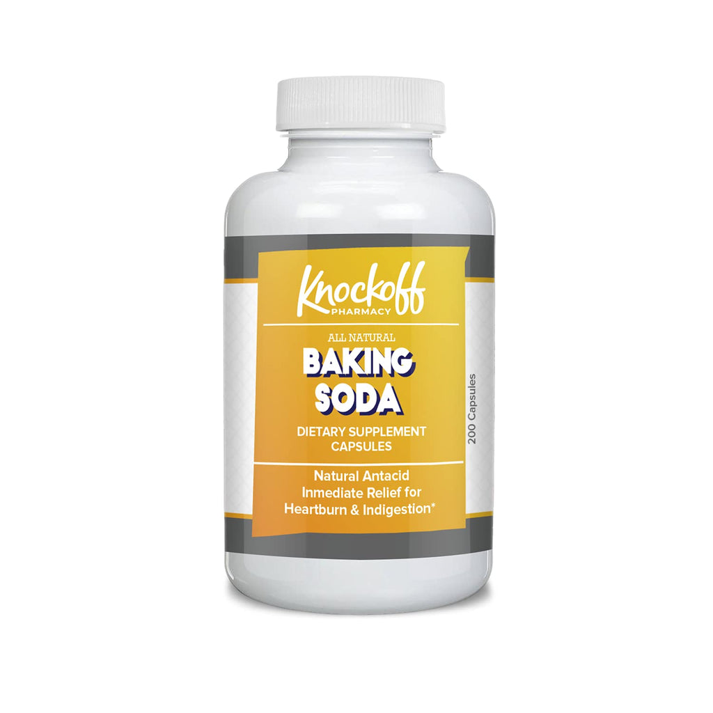 Baking soda capsules for digestion