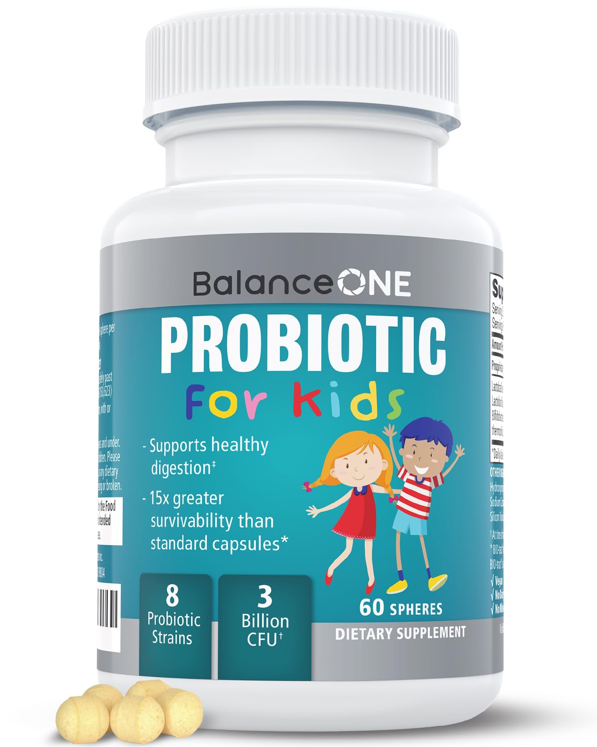 Balance ONE kids probiotic pearls