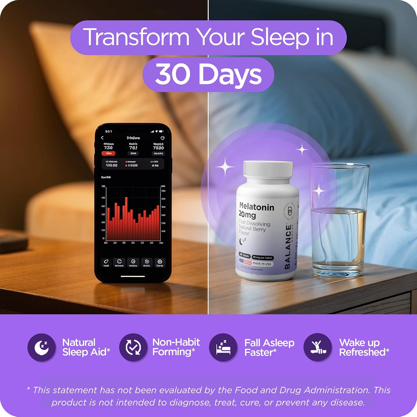 Balancebreens melatonin for better sleep quality