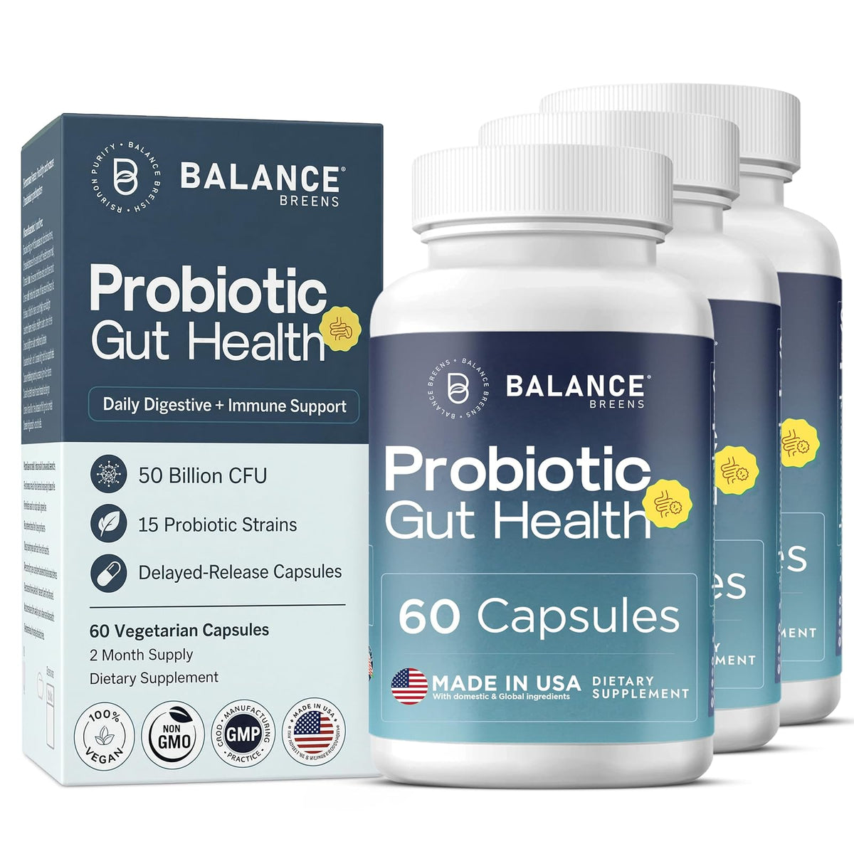 Balancebreens probiotic supplement for gut health