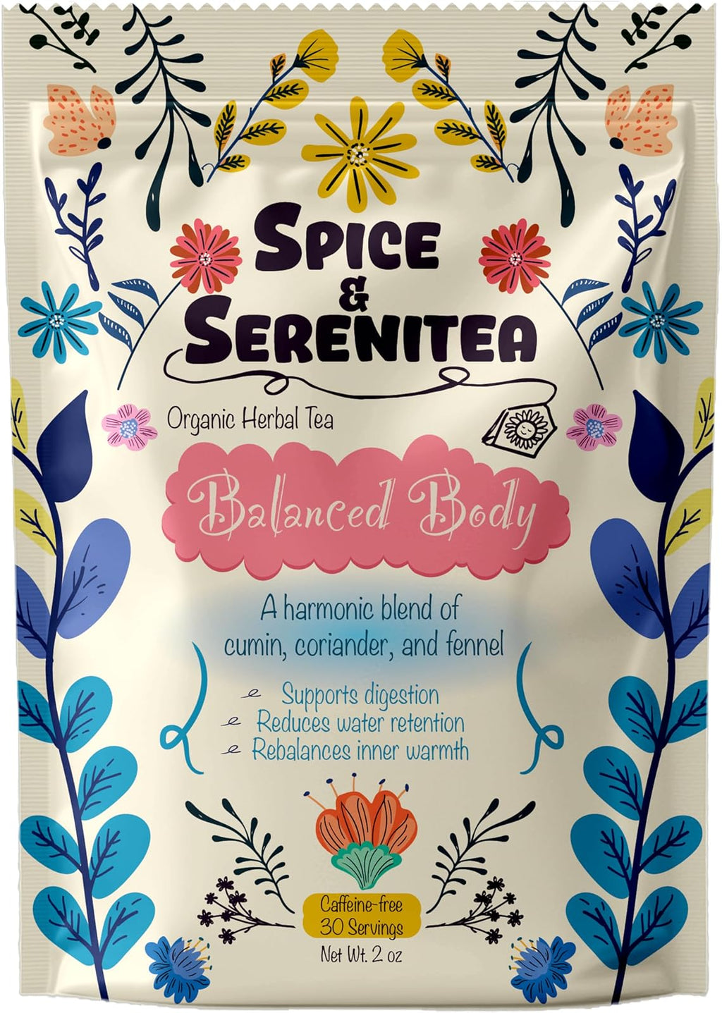 Balanced body herbal tea blend