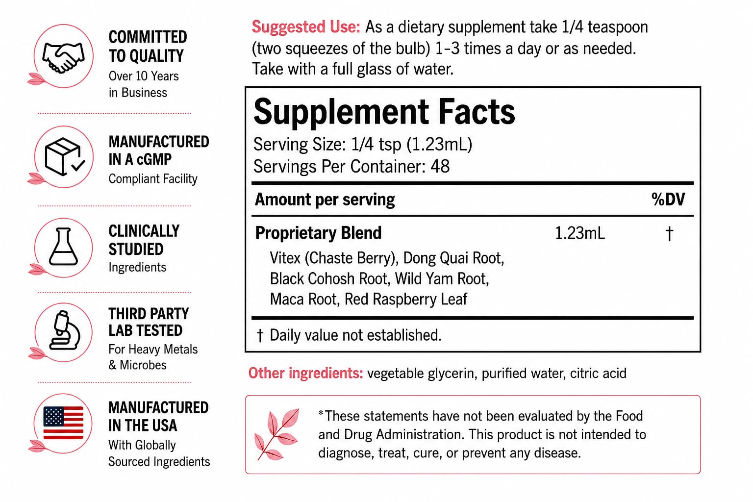 Balanced Femme herbal solution for hot flashes