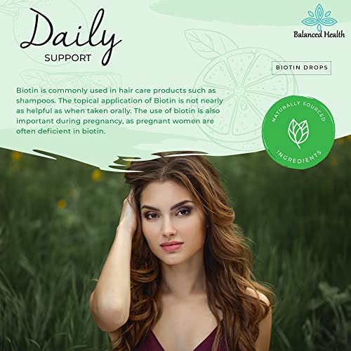 Balanced Health biotin drops for energy