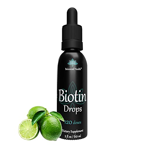 Balanced Health biotin drops for hair growth