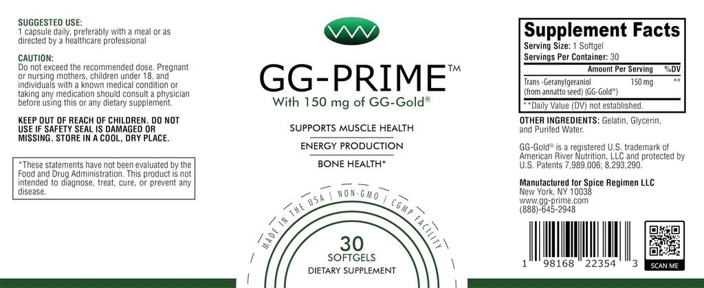 Balanced nutrition from GG Geranylgeraniol